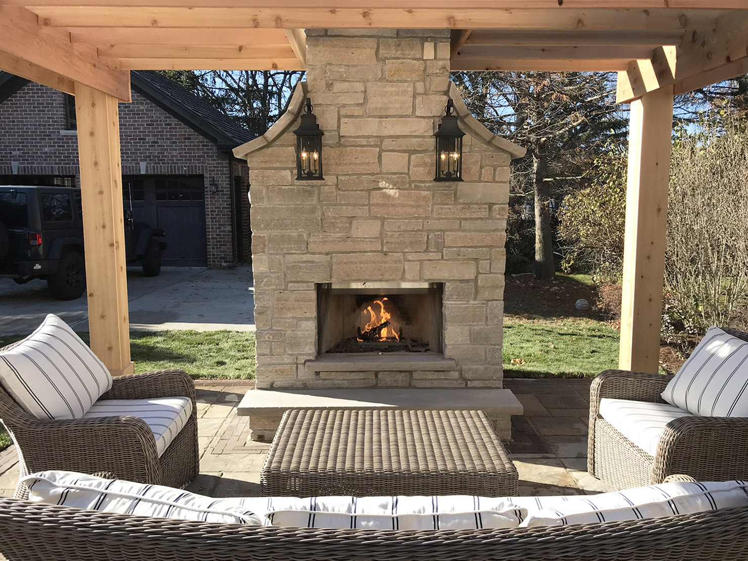 Landscape Fire Features, Outdoor Fireplaces, Fire Pits, Elmhurst